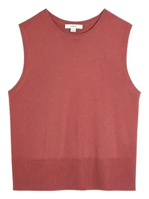 Vince Wool And Cashmere-blend Vest - Rose