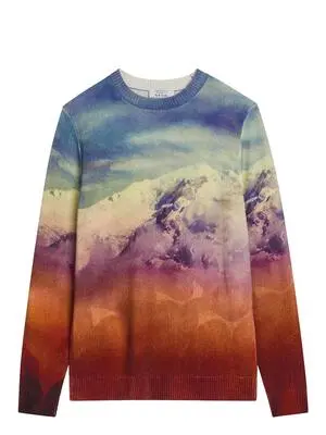 Gabriela Hearst Printed Cashmere-blend Jumper - Red