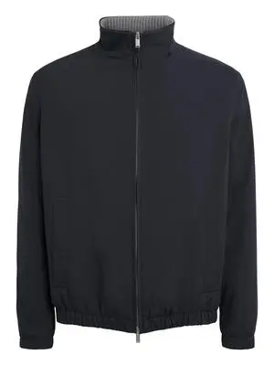 LARDINI Shell Bomber Jacket - Navy