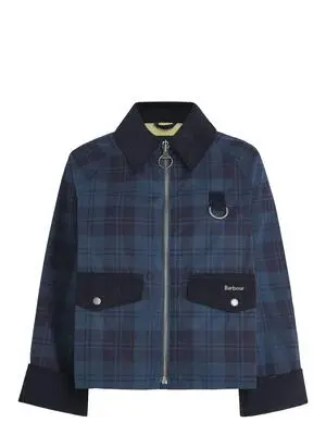 Barbour Cotton Check Baiton Jacket - Blue