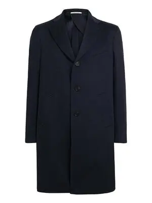 Pal Zileri Cashmere Overcoat - Navy
