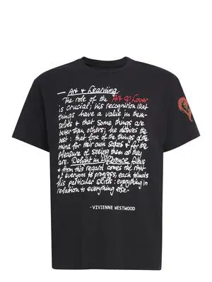 VIVIENNE WESTWOOD Cotton Printed T-shirt - Black