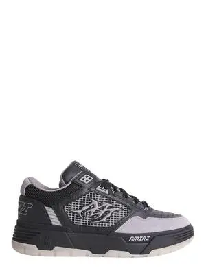 Amiri Ma-94 Leather And Suede Sneakers - Grey
