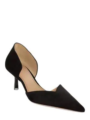 Victoria Beckham Angle D'orsay Heeled Pumps - Black
