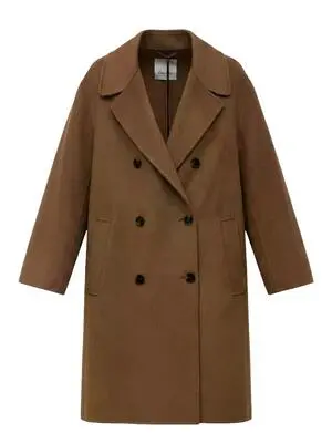 Max Mara Magnolia Double-breasted Coat - Brown