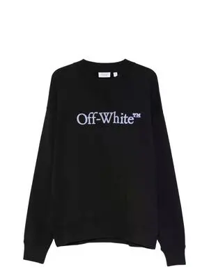 Off-White Embroidered Logo Sweatshirt - Black