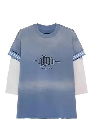 NAMESAKE Layered Striped T-shirt - Blue