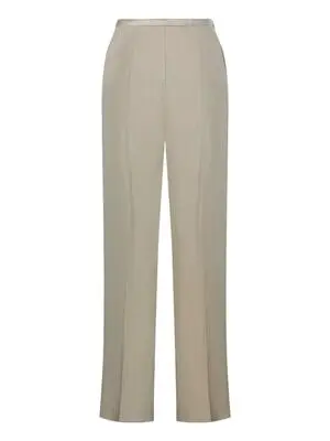 FORTE_FORTE Pressed Crease Wide-leg Trousers - Neutrals