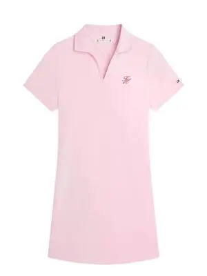 Tommy Hilfiger Script Polo Mini Dress - Pink