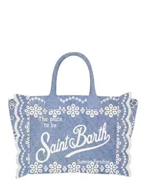 MC2 SAINT BARTH Colette Volant Tote Bag Blue