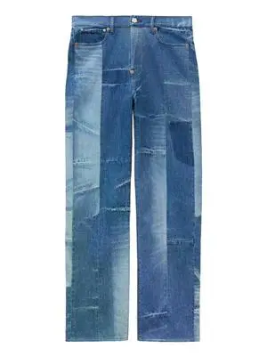 Kenzo Patchwork Design Jeans - Blue