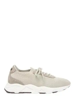 Peserico Lace-up Panelled Sneakers - Neutrals