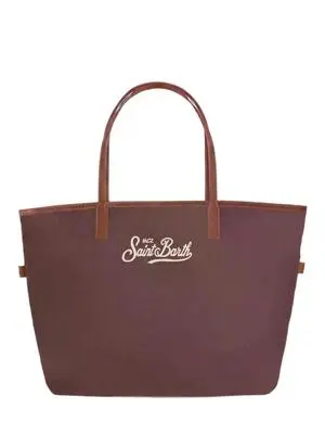 MC2 SAINT BARTH City Logo-embroidered Tote Bag - Brown