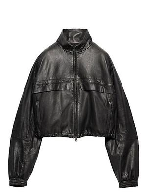 Prada Nappa Leather Jacket - Black