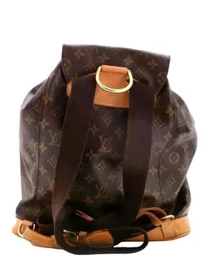 LOUIS VUITTON Vintage Montsouris Monogram Canvas Gm Backpack - Brown