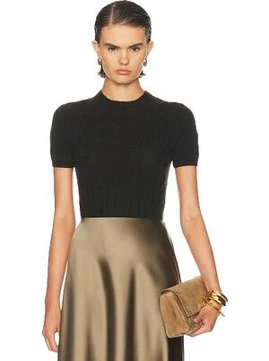 Ralph Lauren Short Sleeve Sweater - Espresso