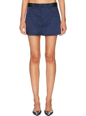 Renggli Satin Cargo Skirt - Midnight