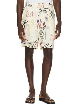 Oas OAS Nicola Linen Printed Shorts Light Multi