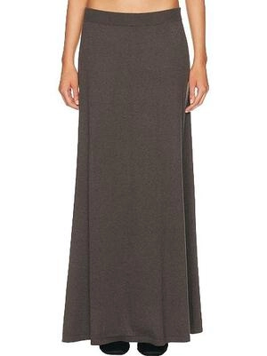LISA YANG Adrienne Skirt - Deep Walnut
