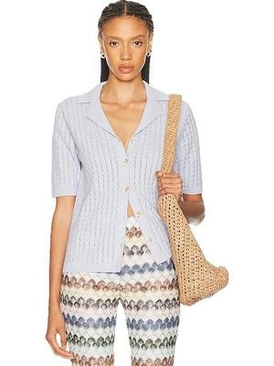 Varley Varley Madelene Knit Shirt Pale Iris