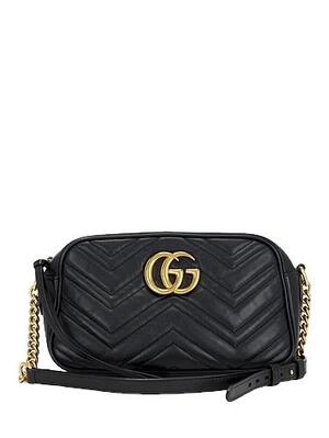 Gucci Gg Marmont Shoulder Bag - Black