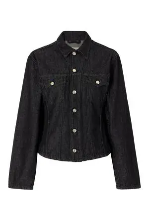Ossou Palo Denim Trucker Jacket - Black