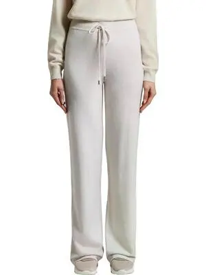 Peserico Wide Leg Track Pants - Neutrals