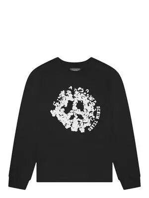 DENIM TEARS Peace Wreath Long-sleeve T-shirt - Black