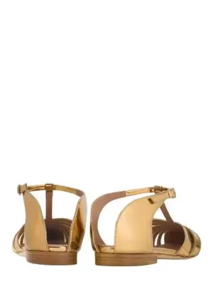 MALONE SOULIERS Jennifer Caged Sandals - Neutrals