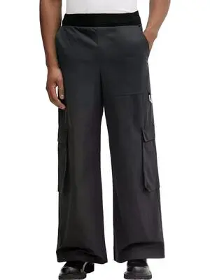 HELIOT EMIL Wide-leg Cargo Trousers - Black