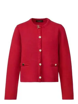 Fabiana Filippi Braided-trim Button-up Jacket - Red
