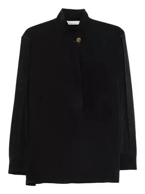 Liviana Conti Mock-neck Blouse - Black