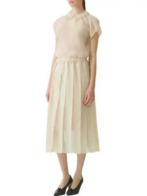 Fabiana Filippi Lace Collar Top - Neutrals