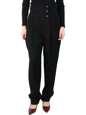 IRO PARIS High-waisted Pleated Trousers - Black