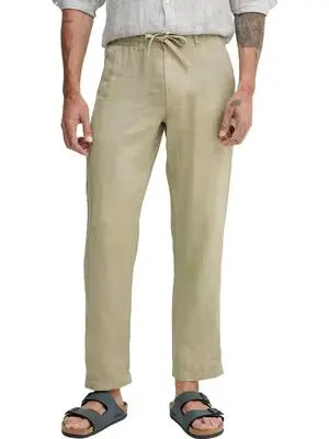 BENETTON Drawstring Waist Trousers - Neutrals