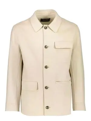 YVES SALOMON Wool-cashmere Shirt Jacket - Neutrals