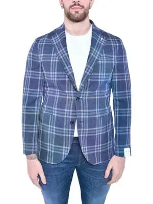L.B.M. 1911 Prince Of Wales Single-breasted Jacket - Blue