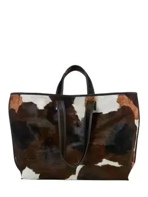 KASSL EDITIONS Cow Hair Tote Bag - Brown