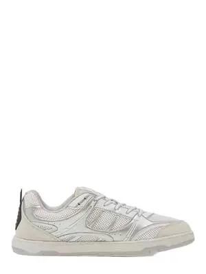 BAREBARICS Panelled Metallic Lace-up Sneakers - Silver