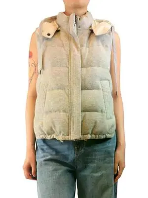 Brunello Cucinelli Reversible Padded Gilet - Grey