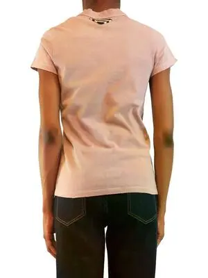 Prada Distressed Logo T-shirt - Pink