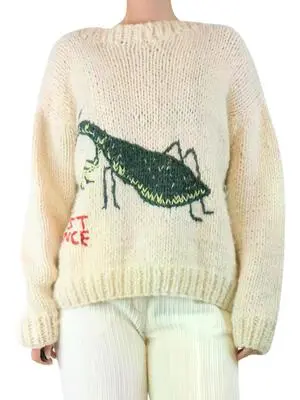 THE FARRA Hand-knit Sweater - Neutrals