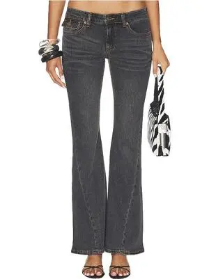 Lioness Mary-kate Flare Jeans - Black