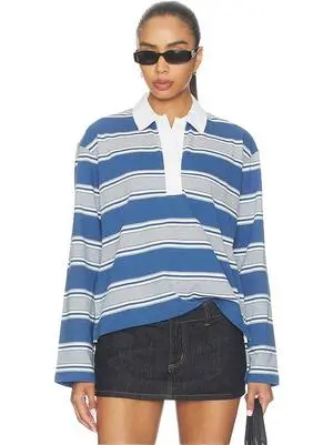 Rag & Bone Rag & Bone Striped Long Sleeve Polo Multi