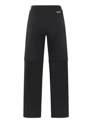 JACK WOLFSKIN Zip-off Straight-leg Trousers - Black