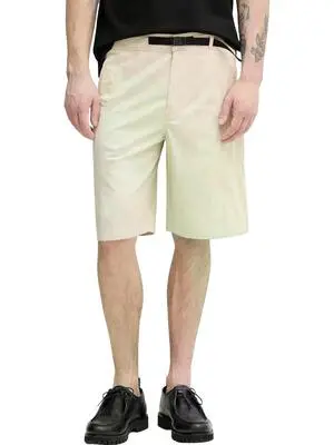 BENETTON Belted Shorts With D-ring Detail - Neutrals