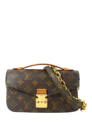 LOUIS VUITTON Monogram Pochette Metis Bag - Brown