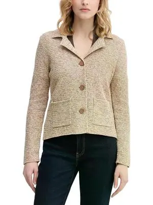 BENETTON Button-fastening Patch-pocket Cardigan - Neutrals