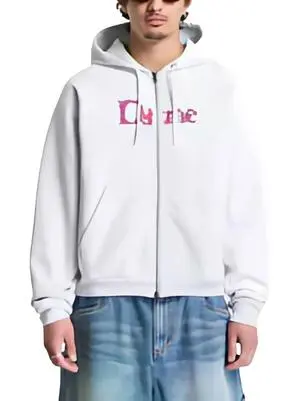 DIME Veins Logo-embroidered Hoodie - Grey