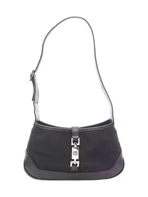 Gucci Gg Canvas Jackie Shoulder Bag - Black